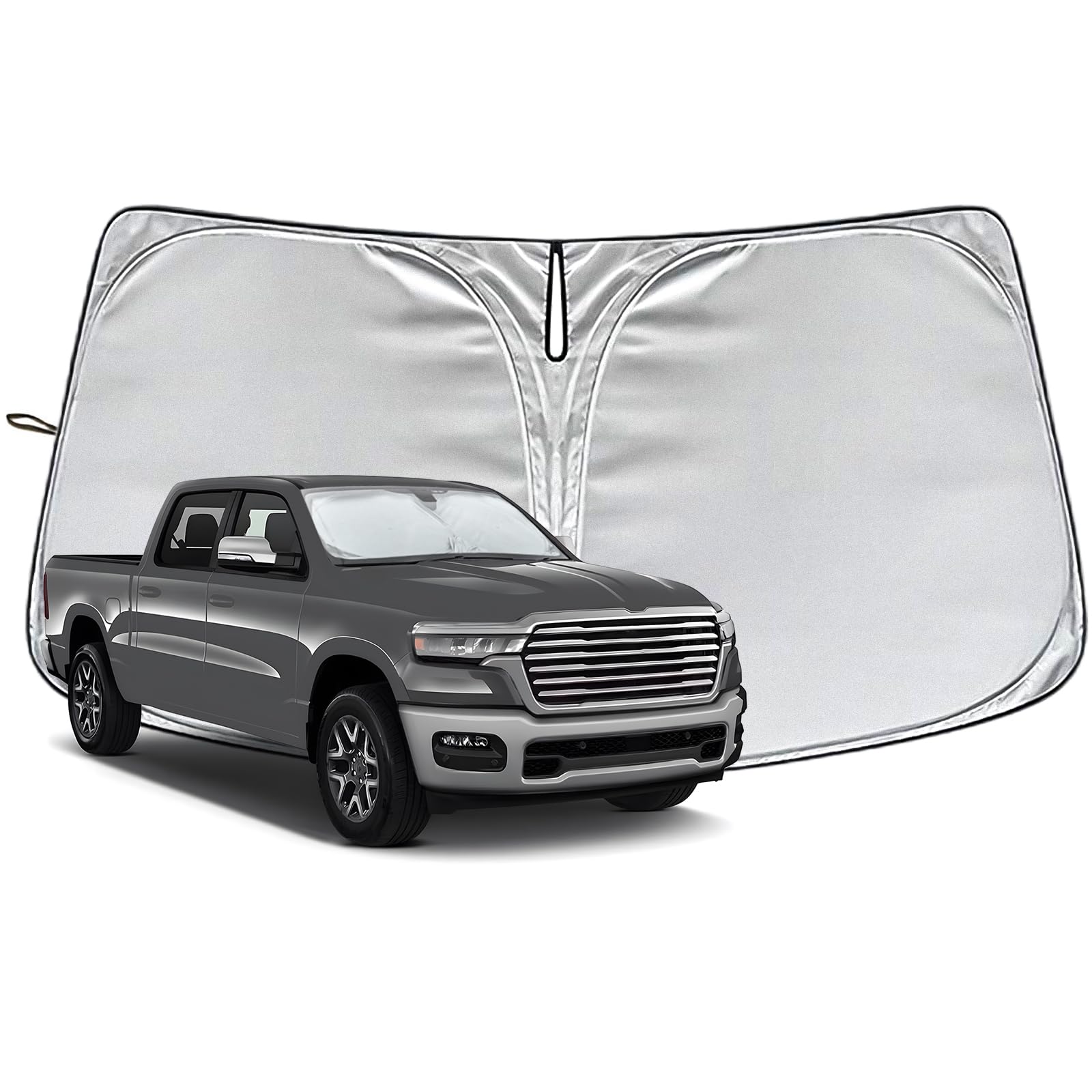 Fit for Dodge RAM 1500 2019-2025 Windshield Sunshade, Customized for ...