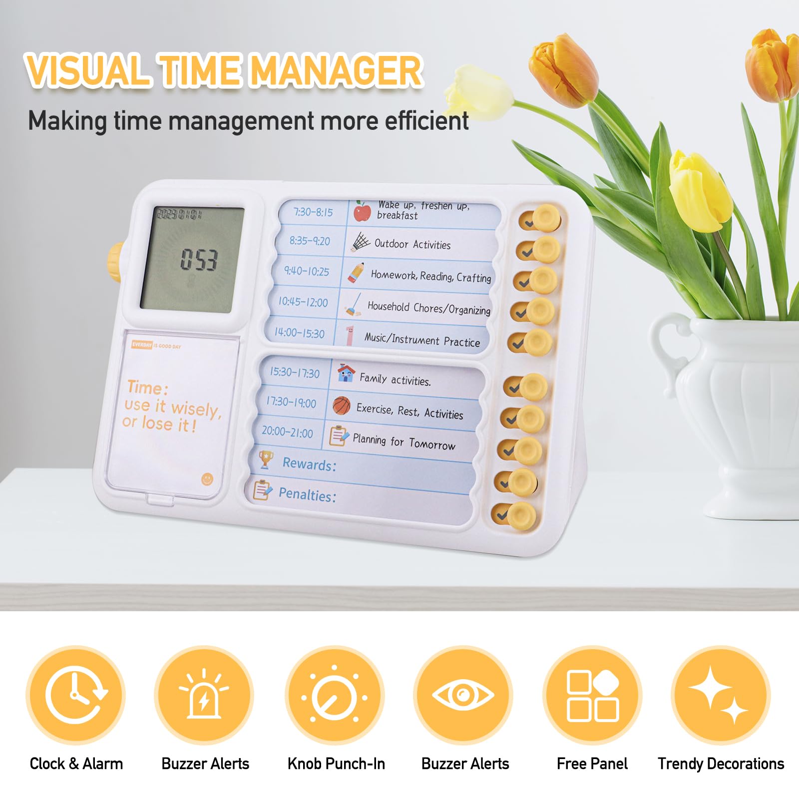 Mua Task Timer, Timer for Kids, Visual Schedule for Kids with Autism ...