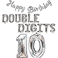 Amazon.com: 10th Birthday Decorations for Boys Girls, Double Digits 10th Birthday Balloon Happy ...