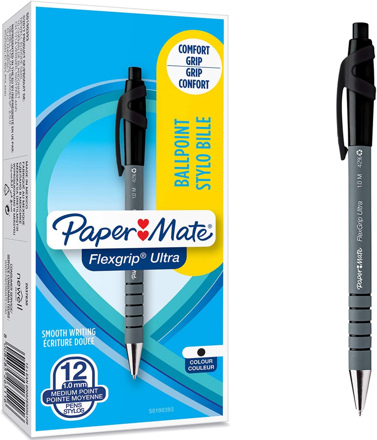 Paper Mate Flexgrip Ultra Retractable Ballpoint Pens | Medium Point (1 ...