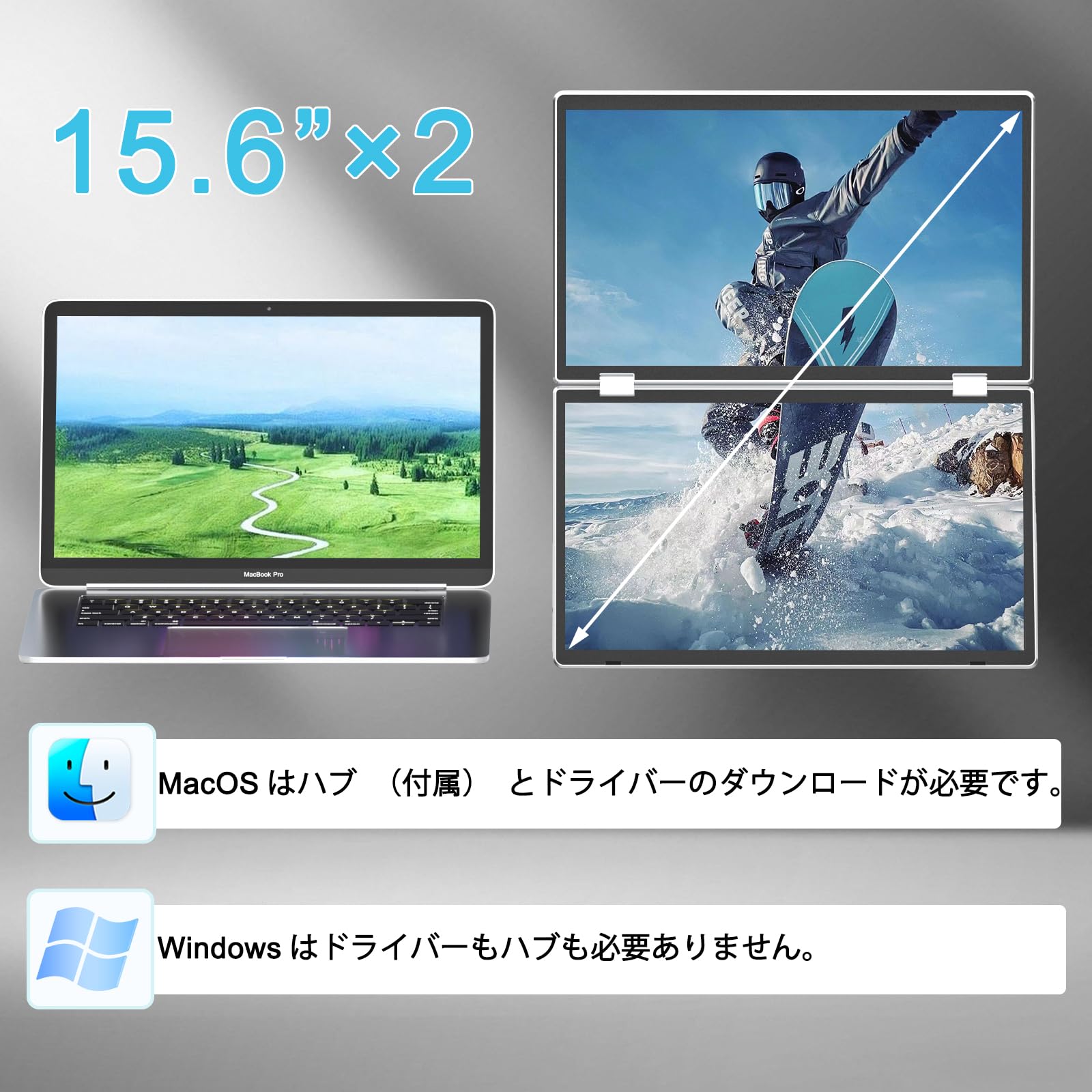 Mua Dual Display Double Monitor Triple Monitor Laptop Screen Expander ...