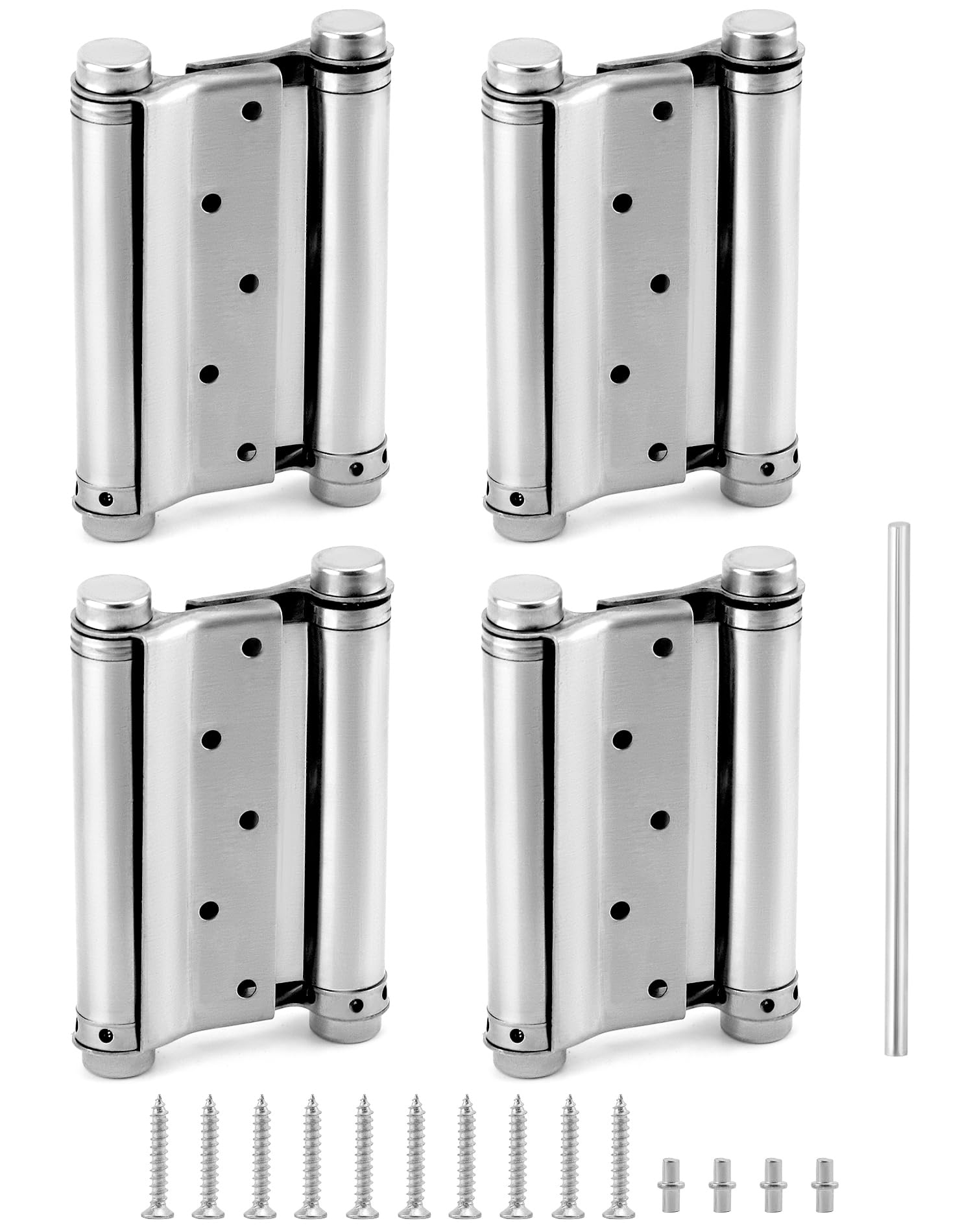 QWORK Heavy Duty Cafe Saloon Bars Door Swing Hinges, 4 Pack 5 ...