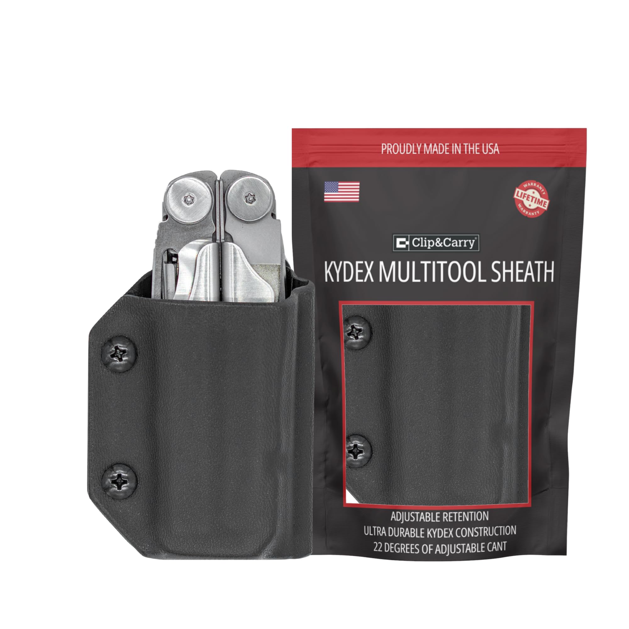 Clip & Carry Kydex Multitool Sheath for The Leatherman Wave & LEATHERMAN Wave Plus + Made in USA ...