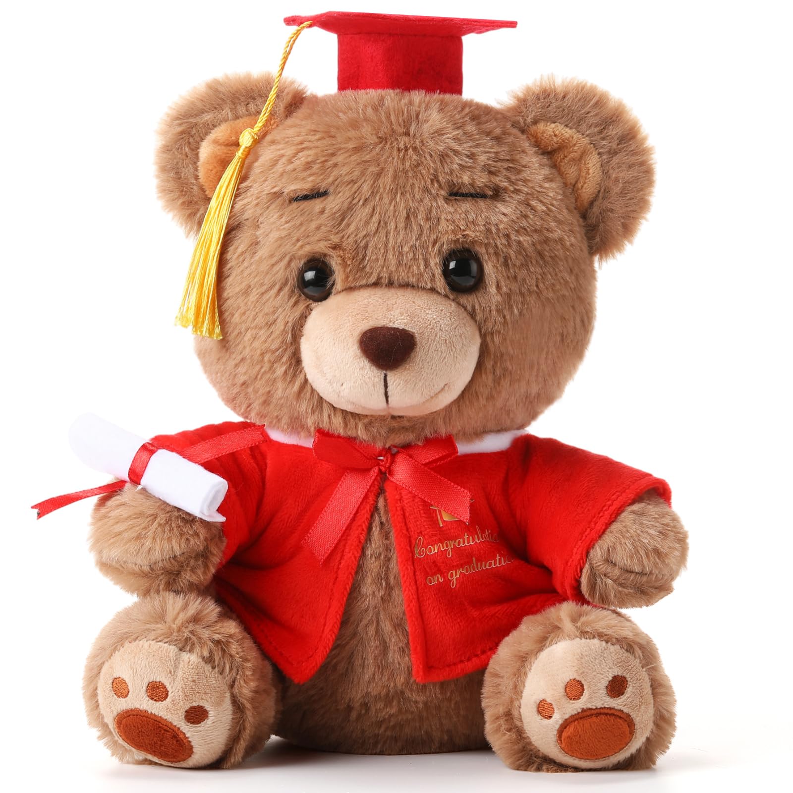 Deekin 10 Inch Graduation Bears Stuffed Animal Class of 2025 Plush Bear ...
