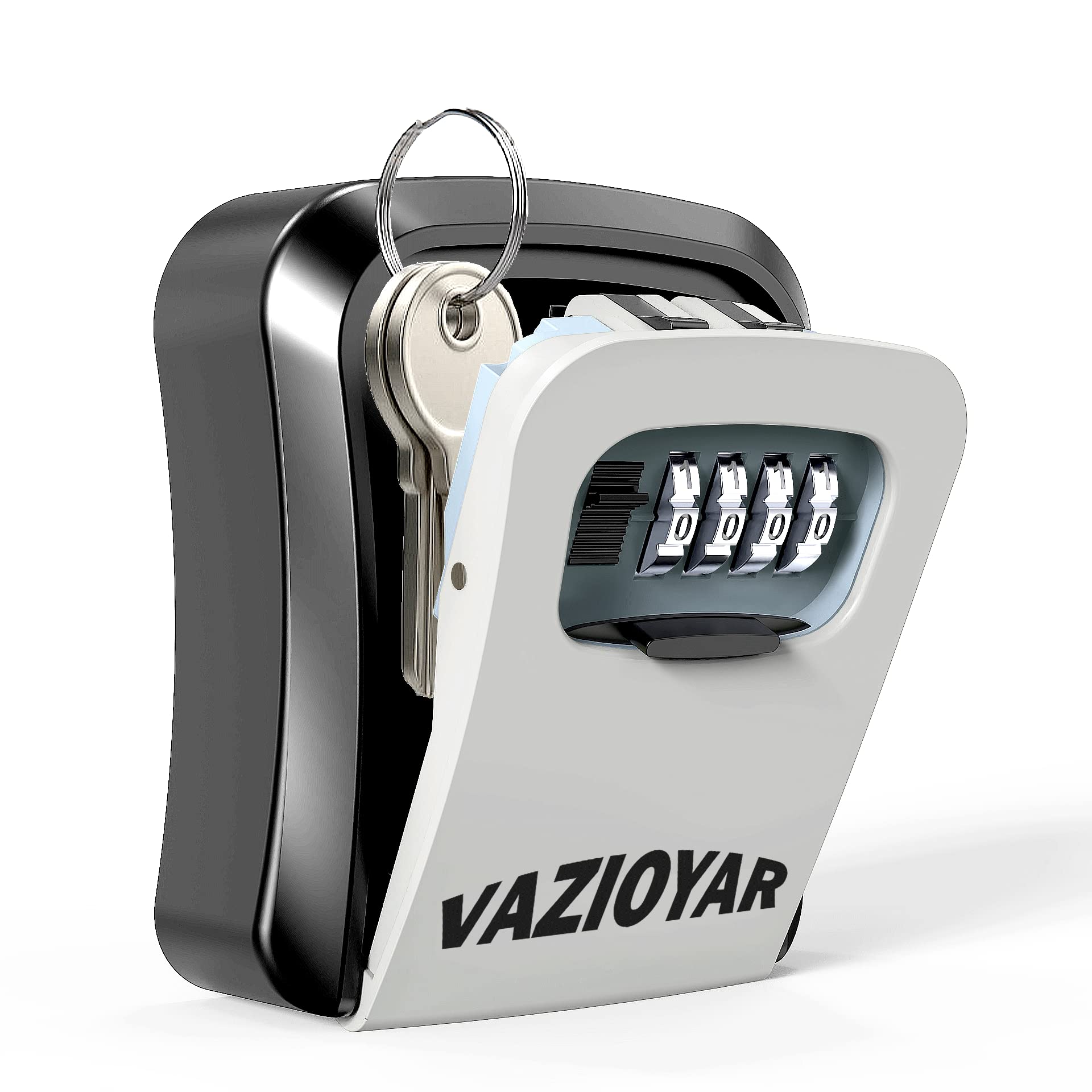 Vazioyar Key Lock Box for Outside, Portable Waterproof Wall Mounted ...