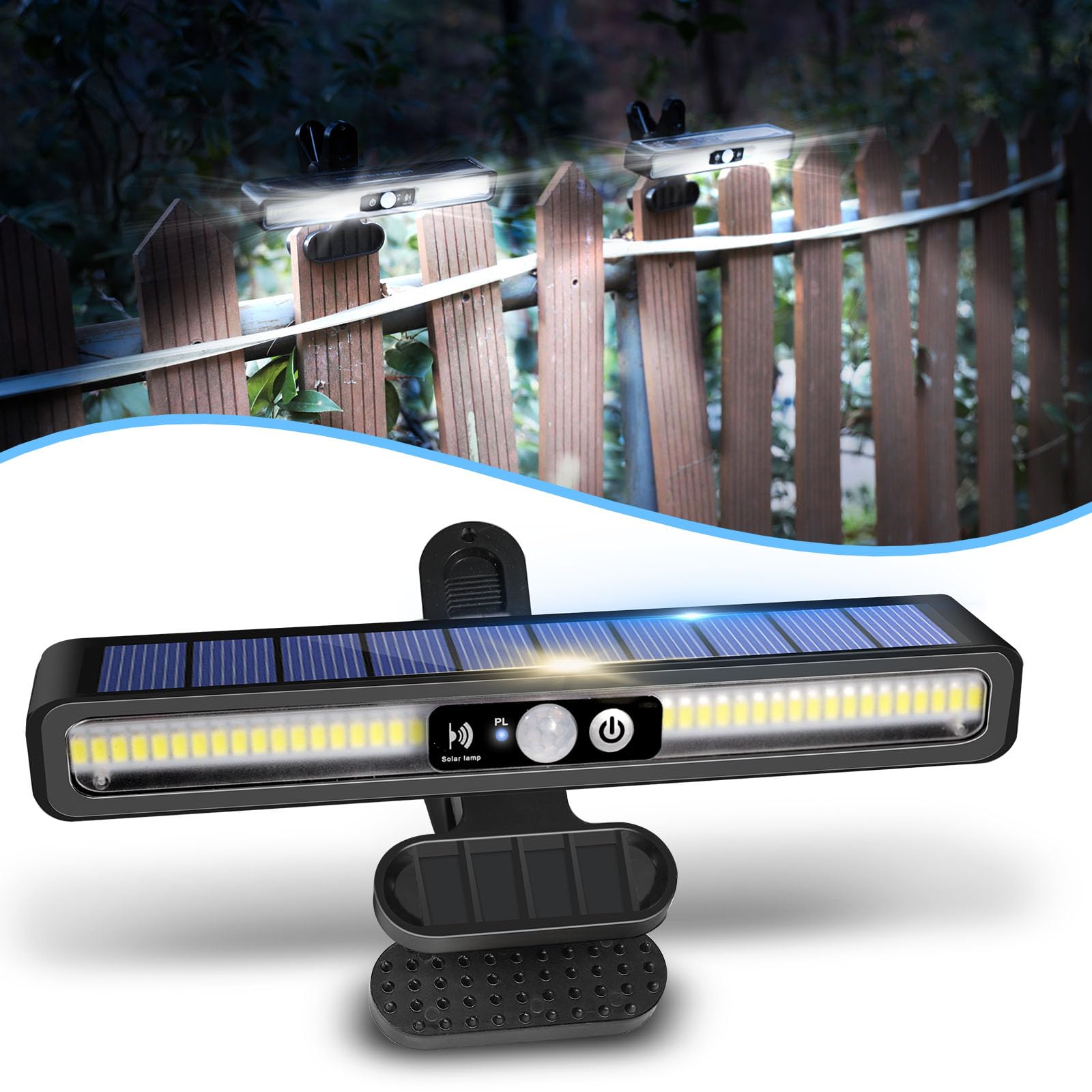 sunlight encounter Clip On Solar Motion Lights Outdoor Waterproof, 1 ...