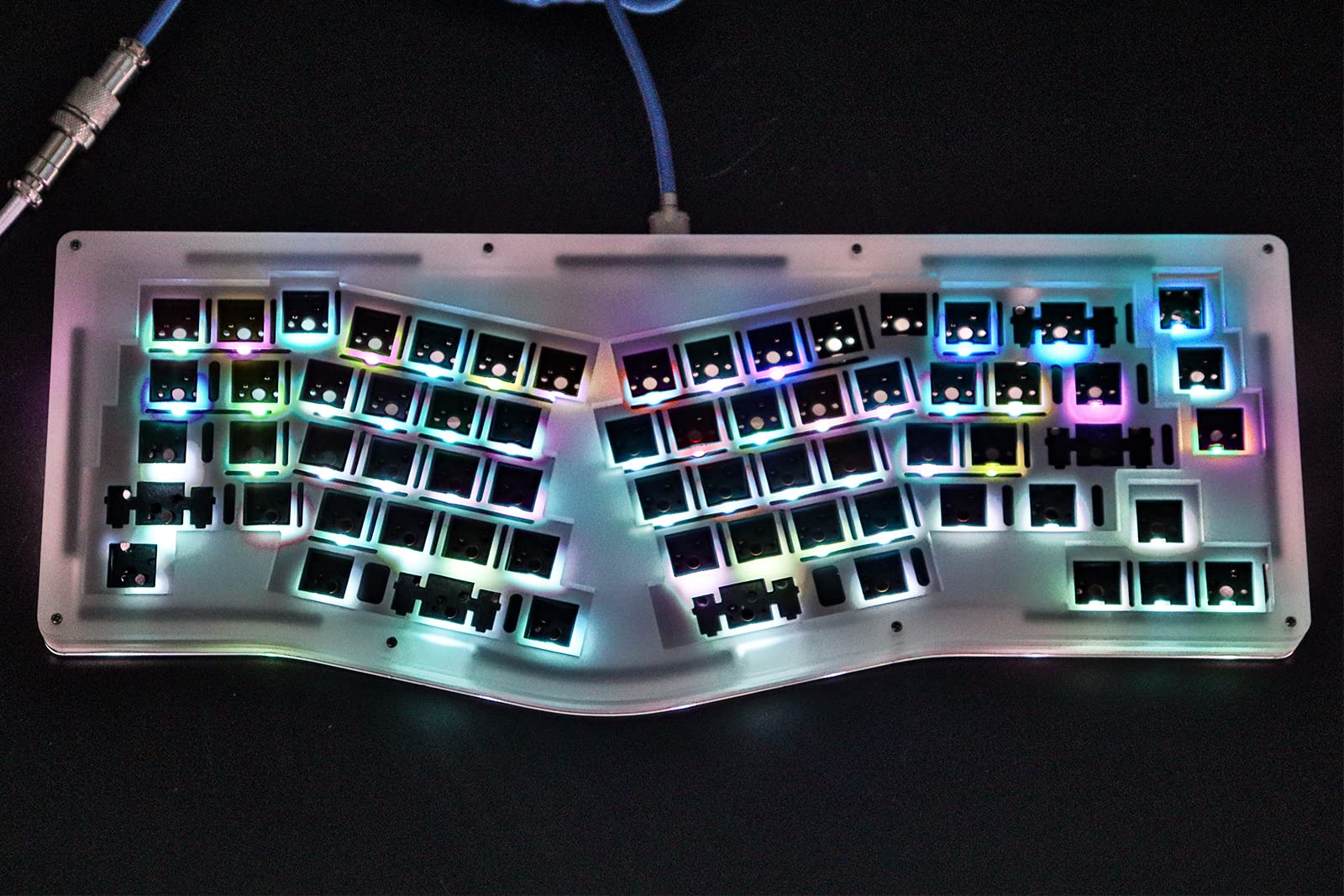 Mua Hyekit Custom Gaming Keyboard - Alice Layout 66 Keys - Support QMK ...