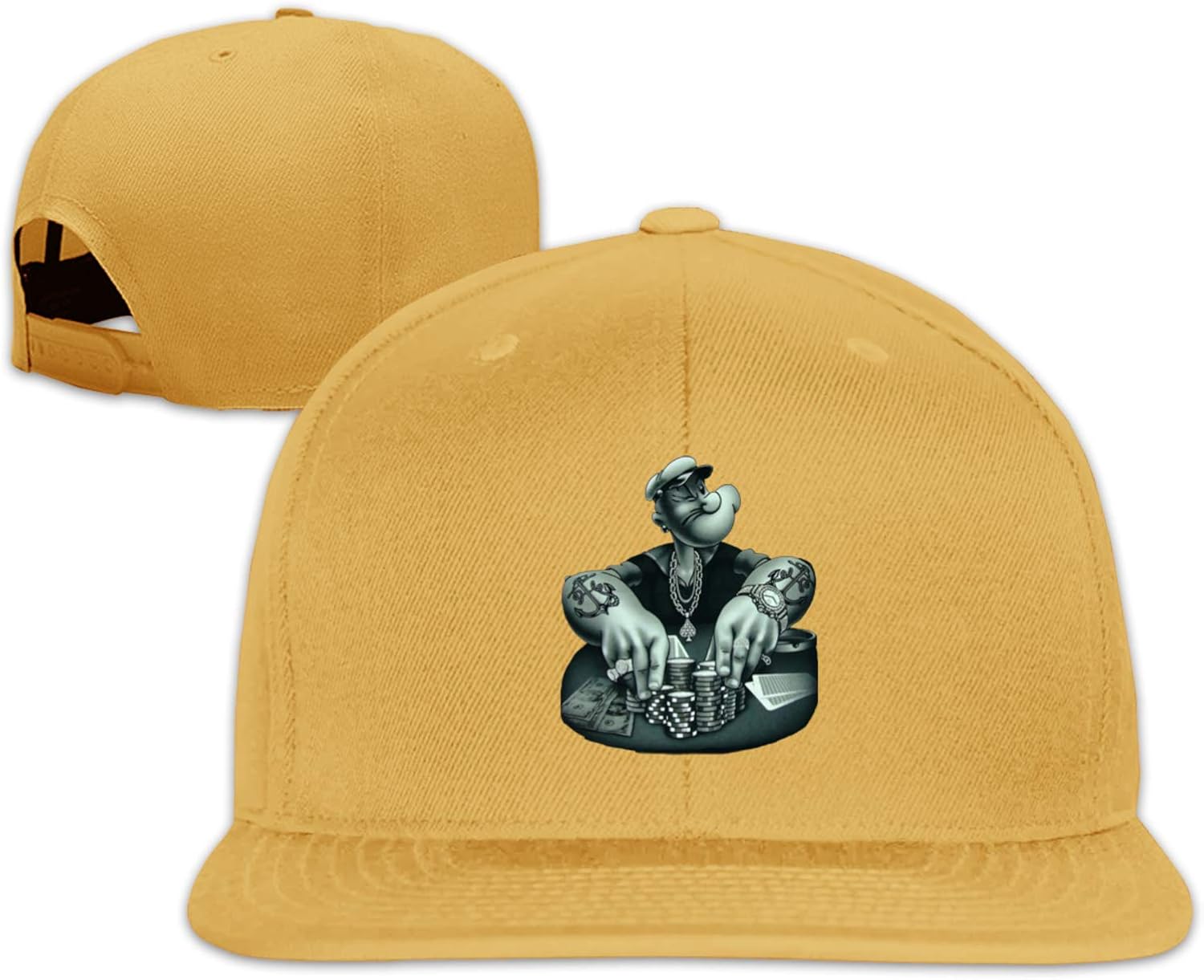 Popeye Gangsters Poker Popeye No Happiness Men Hat Unisex Sports Cap ...