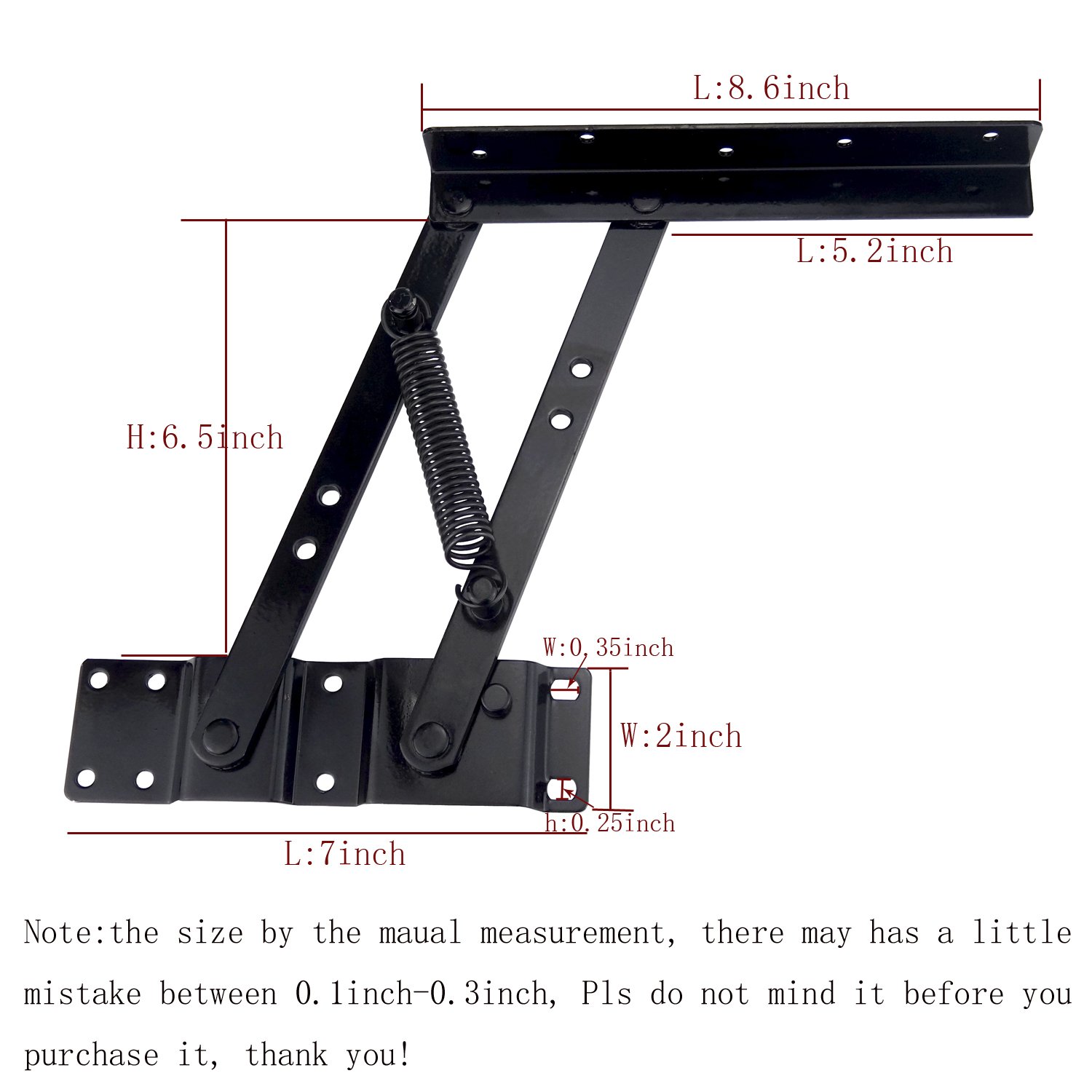 Mua Sauton Folding Lift up Top Table Mechanism, Coffee Table Lift ...