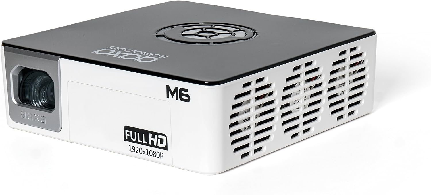 AAXA M6 Full HD Micro LED Projector with Built-in Battery – Native 1920 ...
