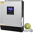 Amazon.com: VEVOR Hybrid Solar Inverter, 3KVA 2400W, Pure Sine Wave Off ...