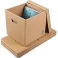 Amazon.com: Jelmaica 12" Vinyl Record Storage and Moving Box - Sturdy ...