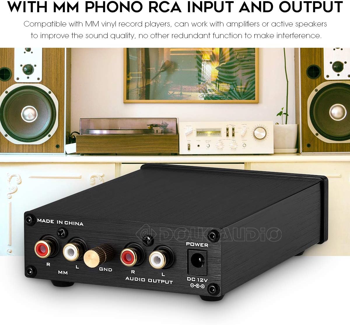 HiFi MM Phono Stage Turntable Preamp Stereo Preamplifier for Vinyl ...