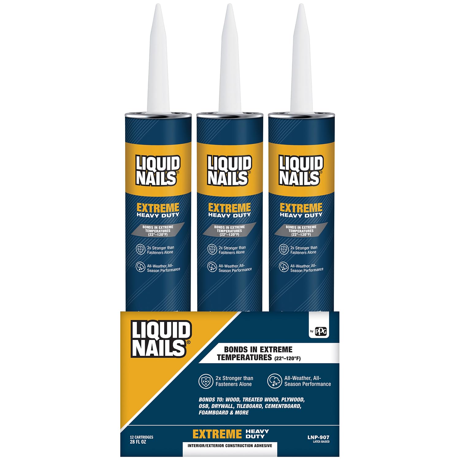 Liquid nails Extreme Heavy Duty 28 oz. White Latex-Based Construction ...