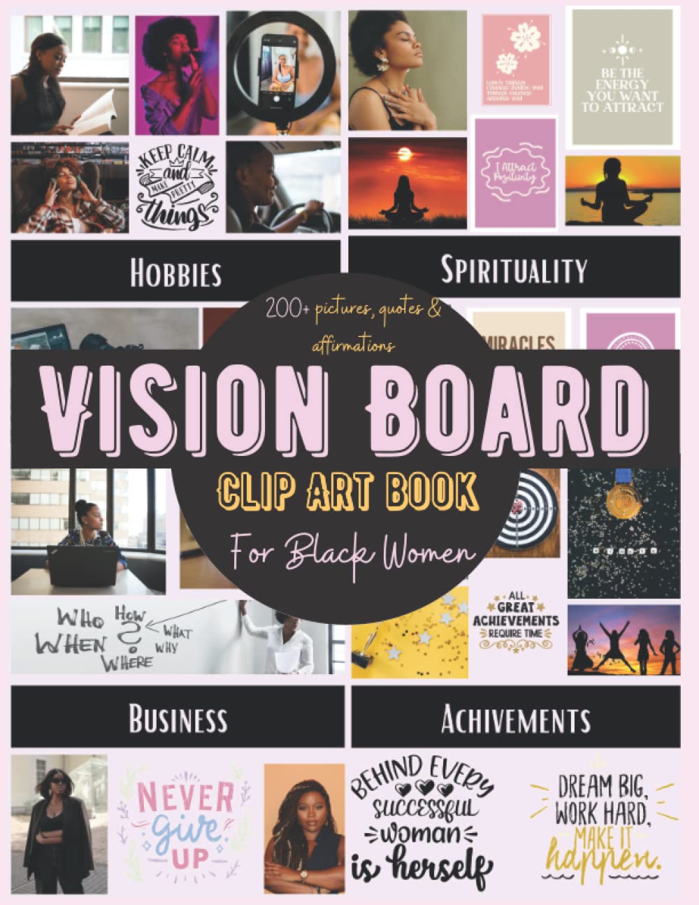Mua Vision Board Clip Art Book For Black Women: Create Motivational ...