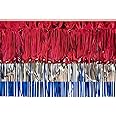 Amazon.com: Anderson's Metallic Red, Silver & Blue Fringe, 15 Inches x ...