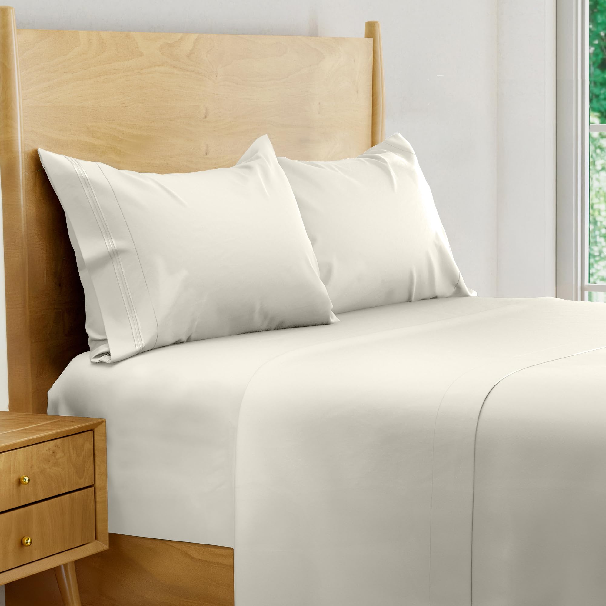 BAMPURE Luxury Series King Sheet Set - 100% Viscose derived from Bamboo ...