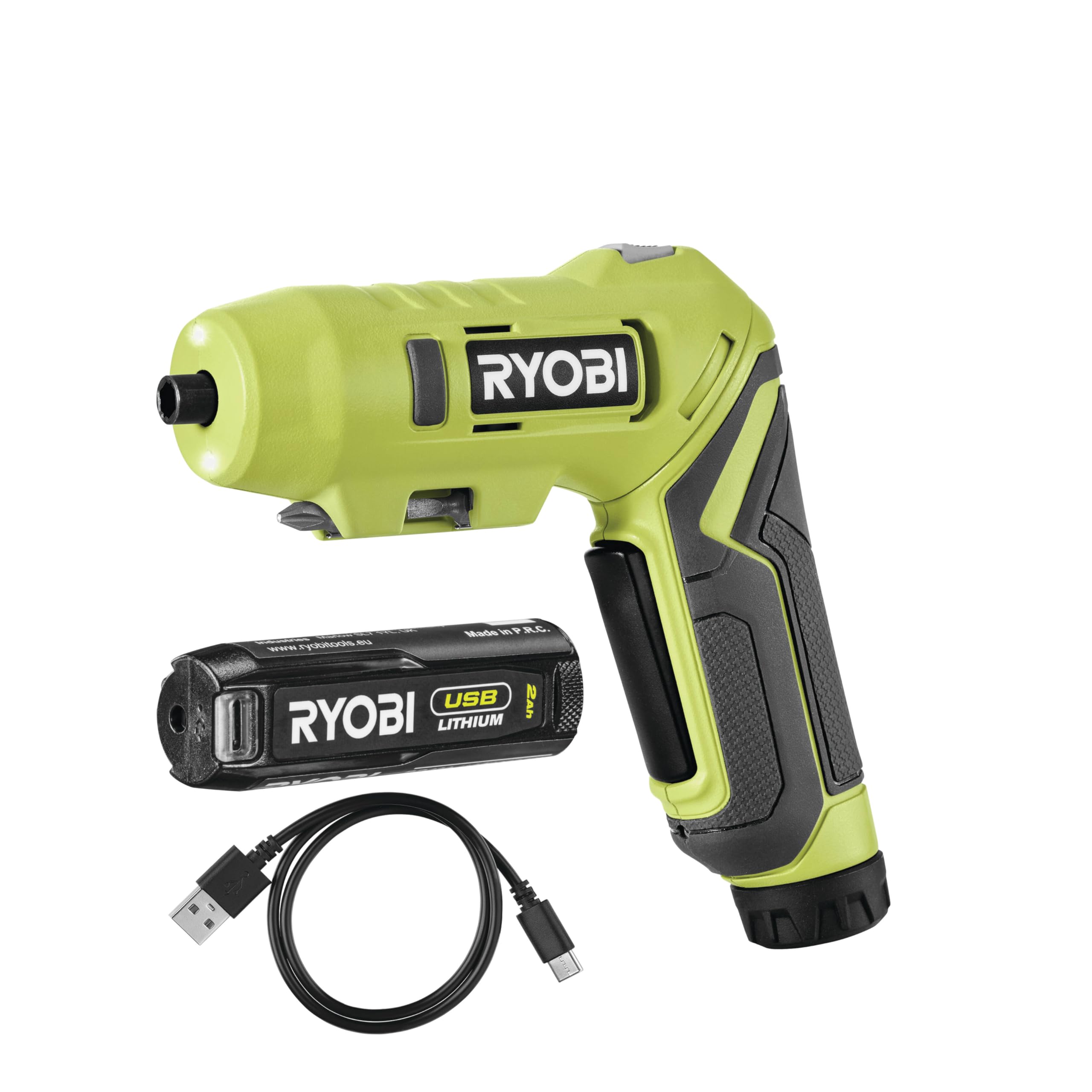 Ryobi ONE+ Cordless Screwdriver with Swivel Handle 4V (1x 2.0Ah) for ...