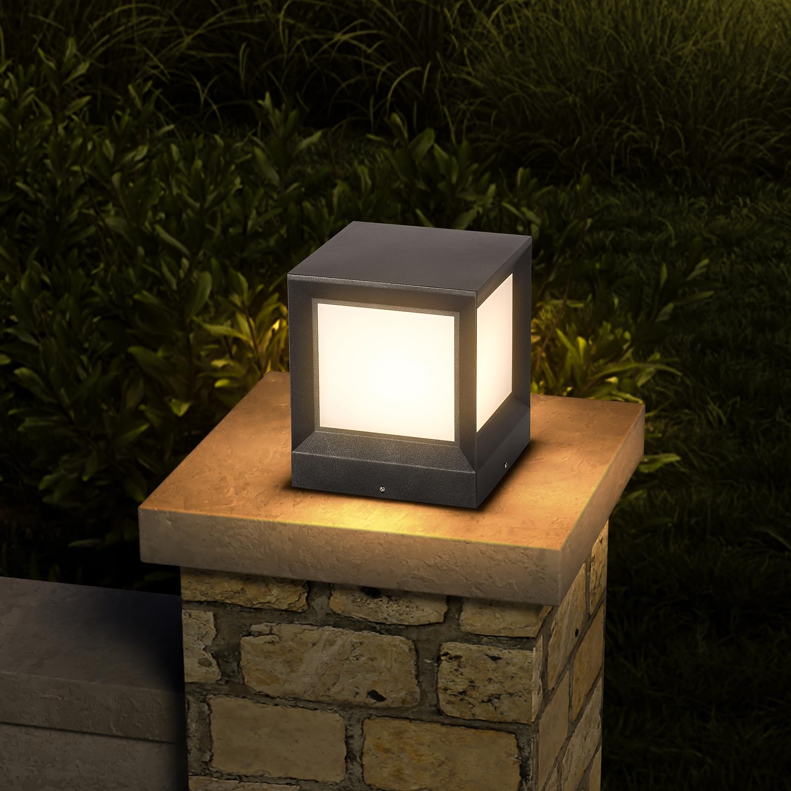 MVBT Modern Outdoor Post Light, Luxury Aluminum Column Lamp 3000K LED ...