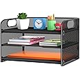 Amazon.com: Samstar 3 Tier Letter Tray Paper Organizer with Handle ...