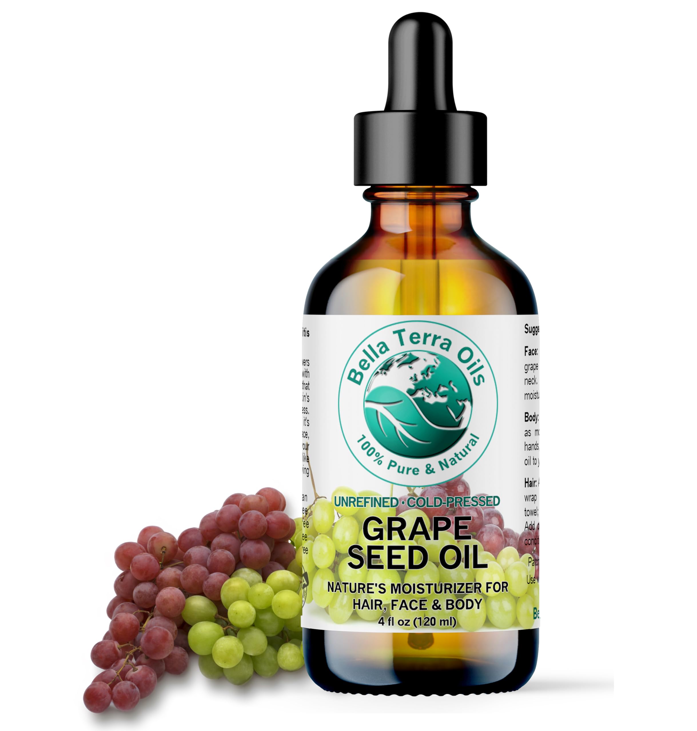 Mua Bella Terra Oils - Organic Grape Seed Oil 4 oz - Embrace the ...