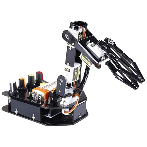 SUNFOUNDER 4 Axis Robotic Arm Kit 180 Degree Rotation Servo Control ...