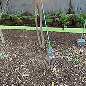 Sharpex Telescopic Metal Rake, Adjustable Rake for Quick Clean Up of ...