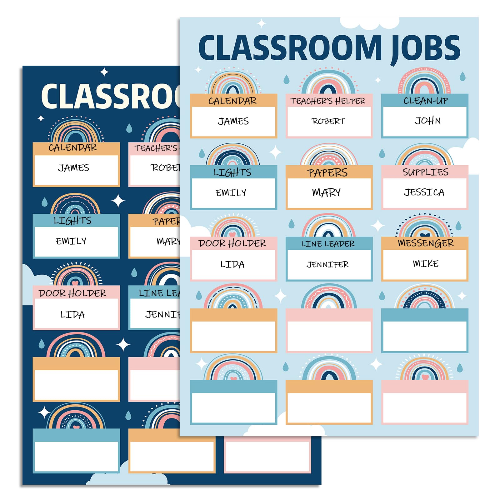 Mua Boho Class Jobs Bulletin Board Boho Rainbow Themed Classroom Jobs ...