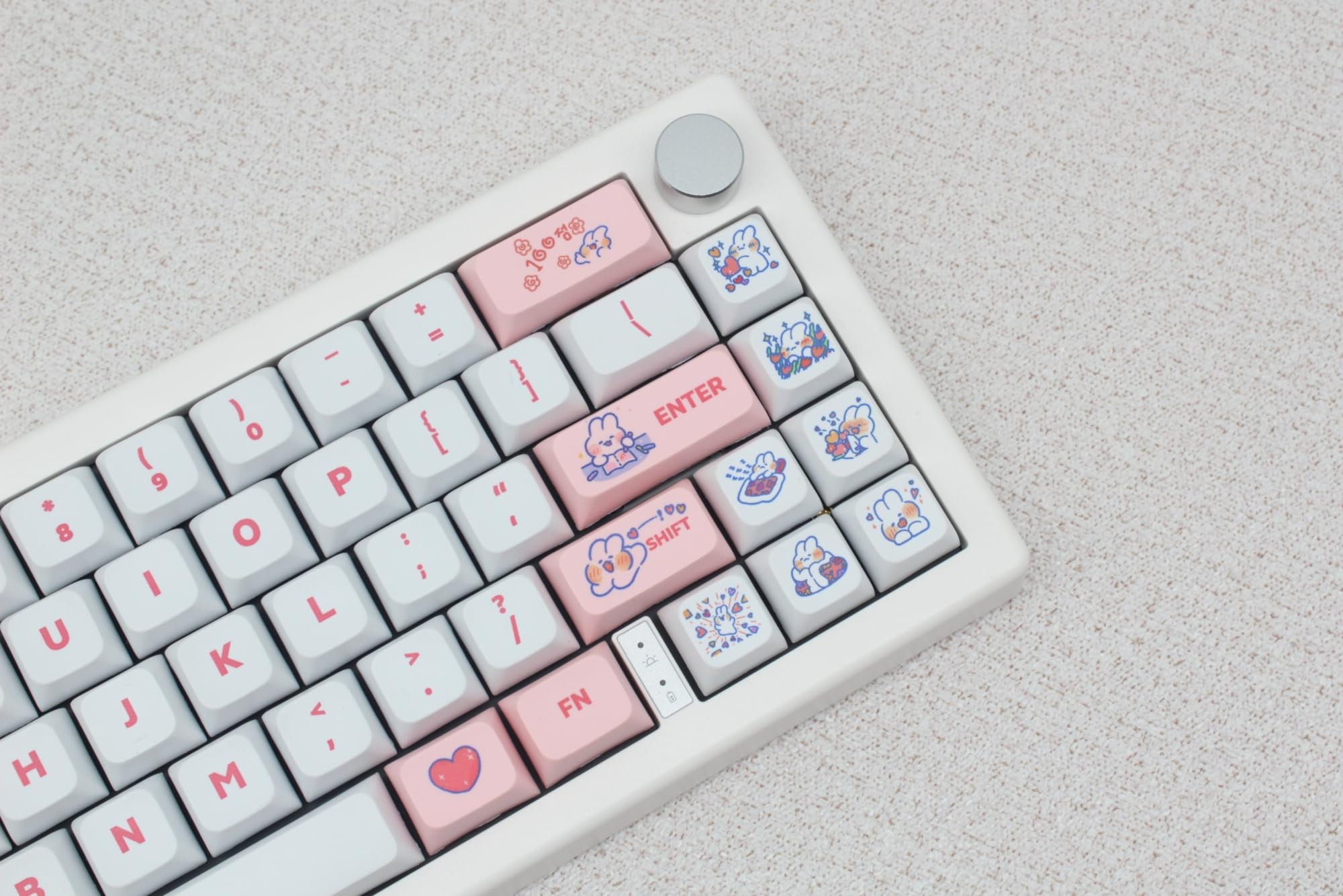 Mua Cmokifuly Animal Rabbit Keycaps XDA Profile Custom Cute Bunny Keys ...