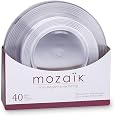 Amazon.com: Mozaik Premium Plastic Clear Ring Plate Set, 40 pieces