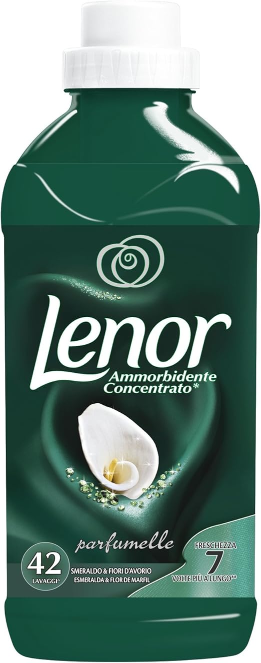 Lenor Suavizante Esmeralda y Flor de Marfil, 42 Lavados - 1,05 l ...