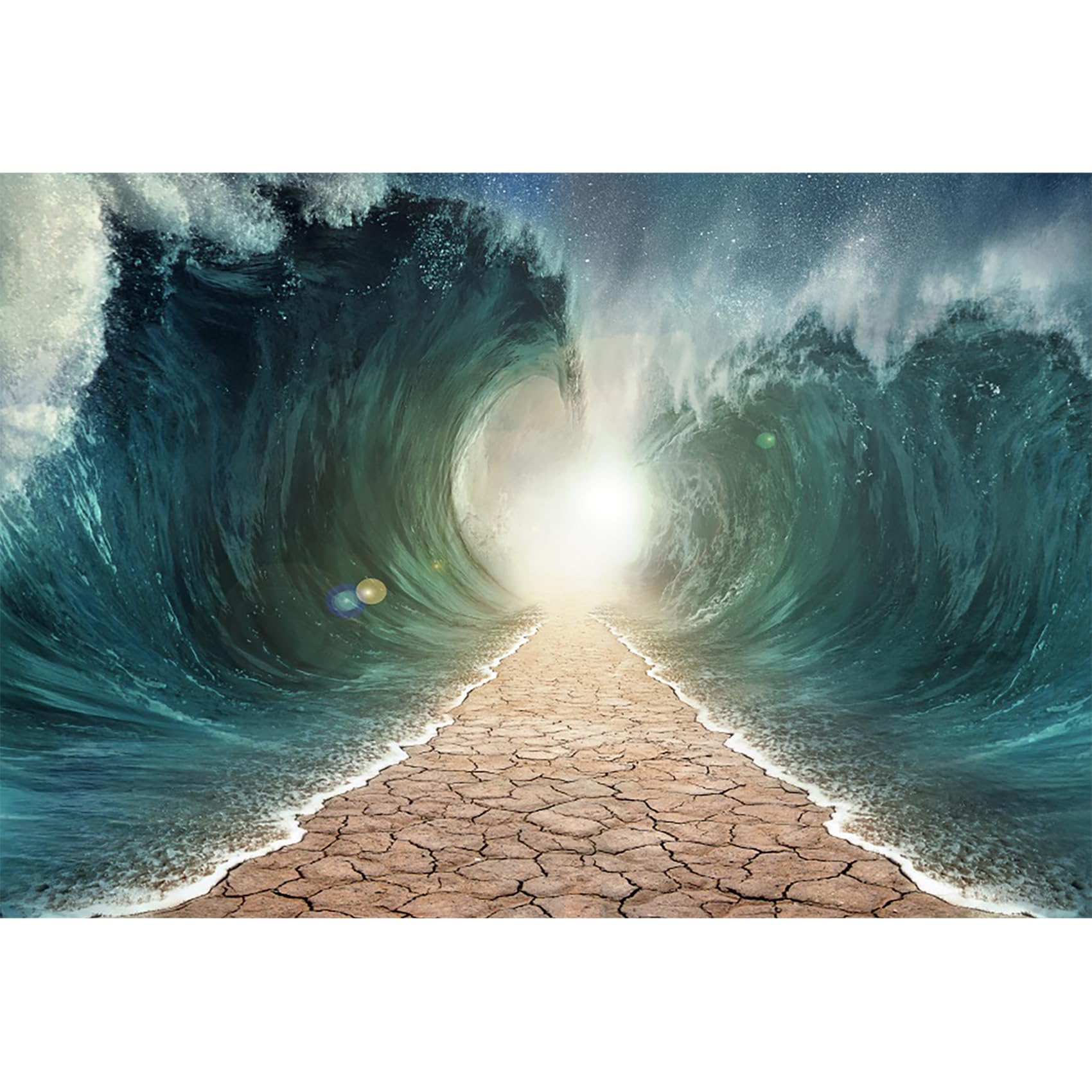 Baocicco 12x8ft Moses Divided Sea Pathway Backdrops Photography ...