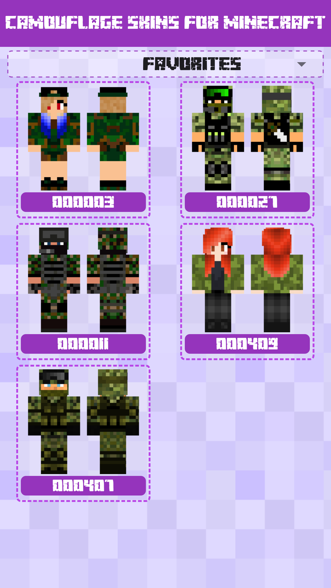 Amazon.com: Camouflage Skins for Minecraft PE: Appstore for Android