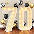Amazon.com : 4ft Light up Numbers 70 Marquee Mosaic Numbers Frame for ...