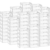 Amazon.com: SATINIOR 100 Pcs Clear Plastic Beads Storage Containers Box Small Clear Boxes with ...