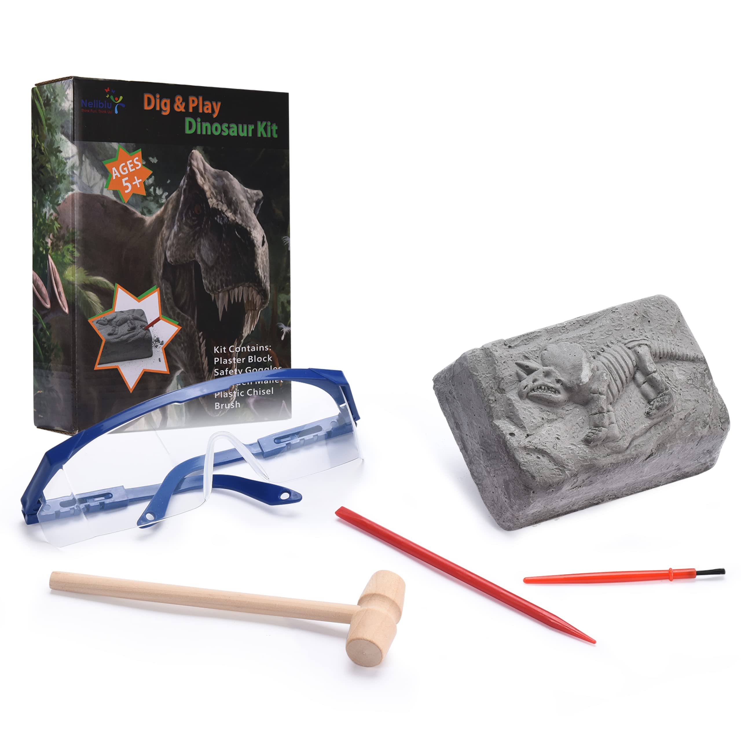 Mua Neliblu Dinosaur Fossil Digging Kit for Kids - 1x5x4-Inch ...