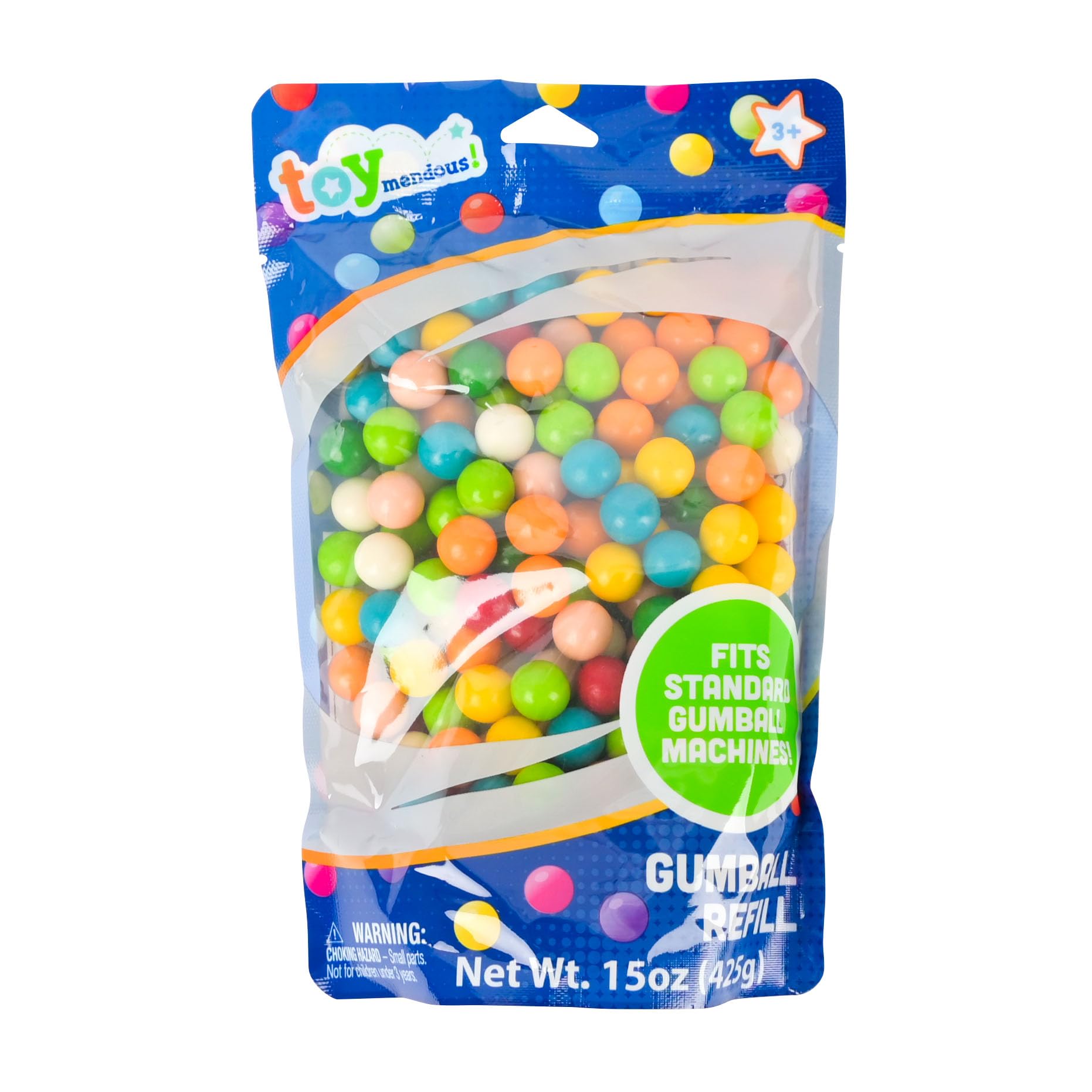 Gumballs for Gumball Machine, 15oz Assorted Chewing Gum Fruit Flavored ...