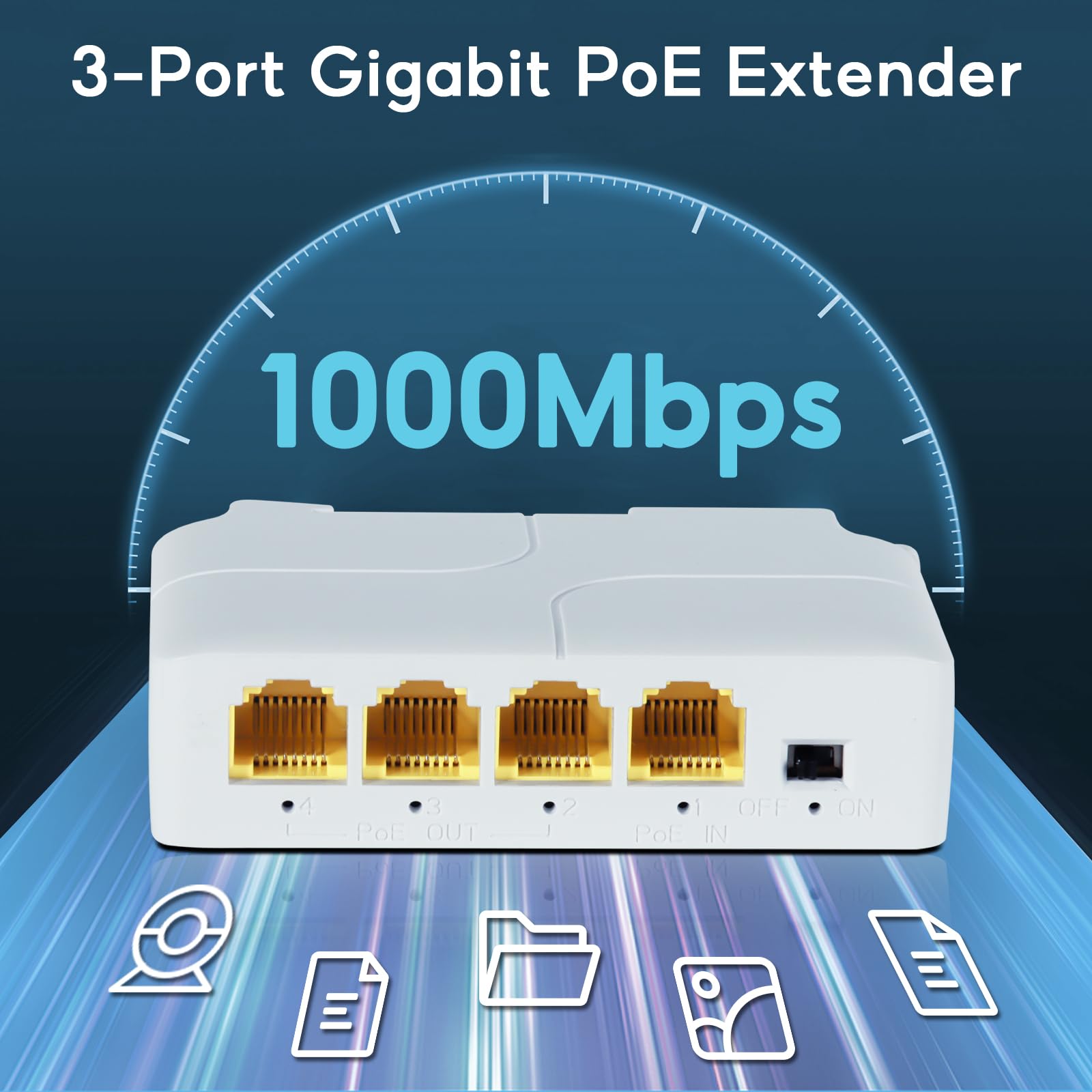 Mua 【Upgrade】 SODOLA 4 Port Gigabit PoE Extender, IEEE 802.3 af/at PoE ...