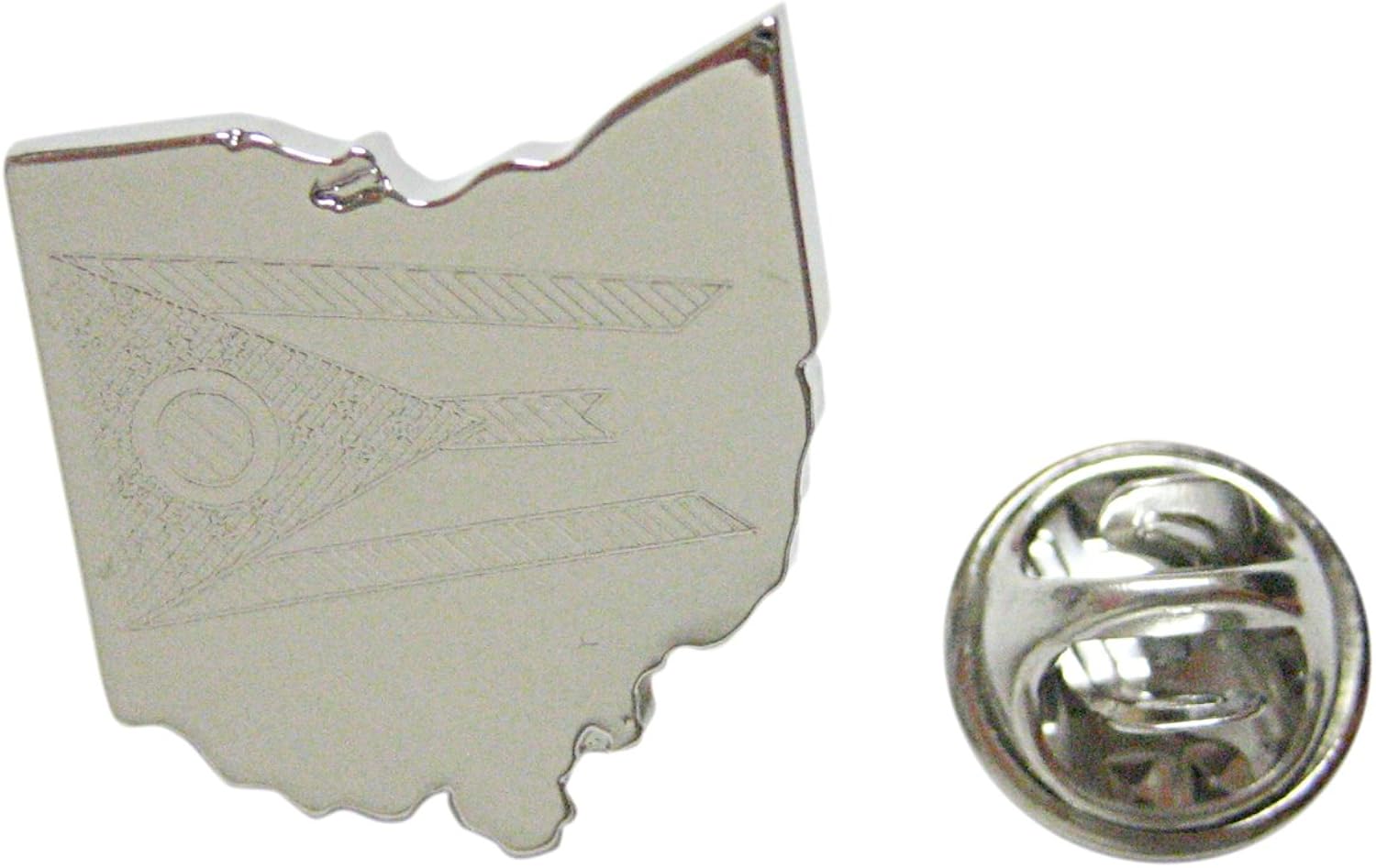 Amazon.com: Ohio State Map Shape and Flag Design Lapel Pin: Jewelry
