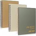 Amazon.com : ZICOTO Aesthetic Spiral Notebook Set of 3 for Women - Cute ...