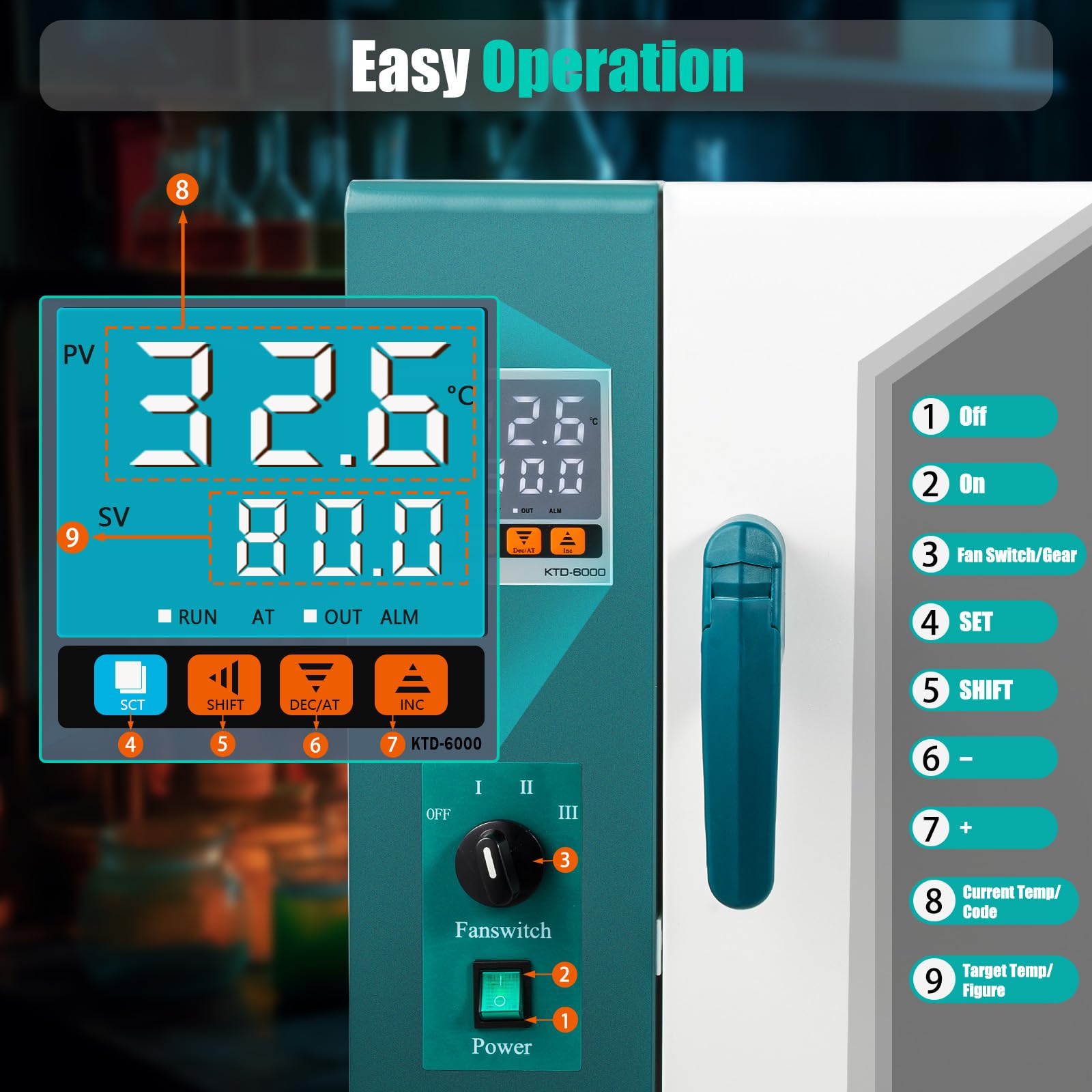 Laboratory Oven 12Gal Digital Constant Temperature Drying Oven 1000W ...