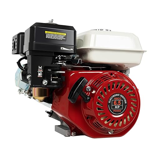 4 Stroke GX160 Gas Engine, 200CC 6.5HP Gasoline Engine Motor, Shaft ...