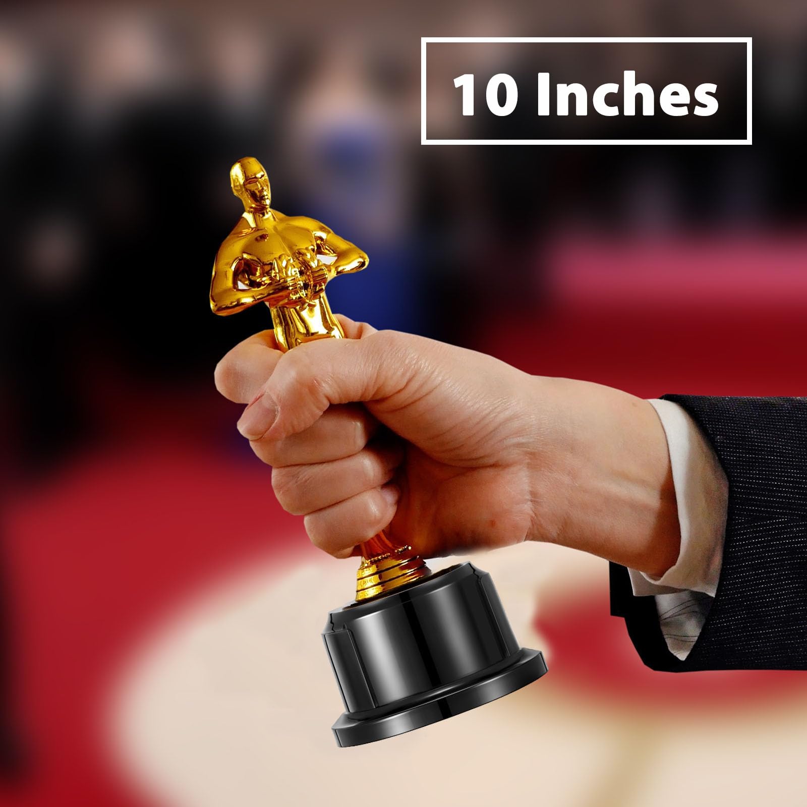 Mua 10'' Gold Award Trophy,4 Pack Gold Award Statues,Oscar Style Trophy ...
