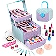 Amazon.com: Merabufa Kids Makeup kit for Girls 4 5 6 7 8-12years Old ...