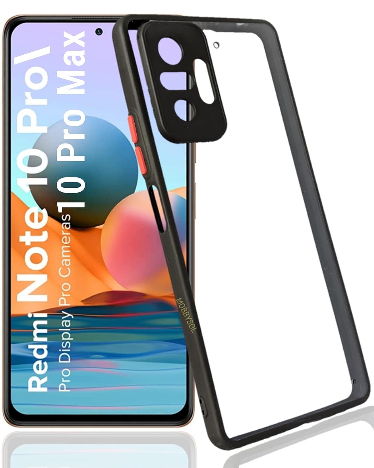 mobbysol® Back Cover for Redmi Note 10 Pro Max 5G Matte Frosted Smoke ...