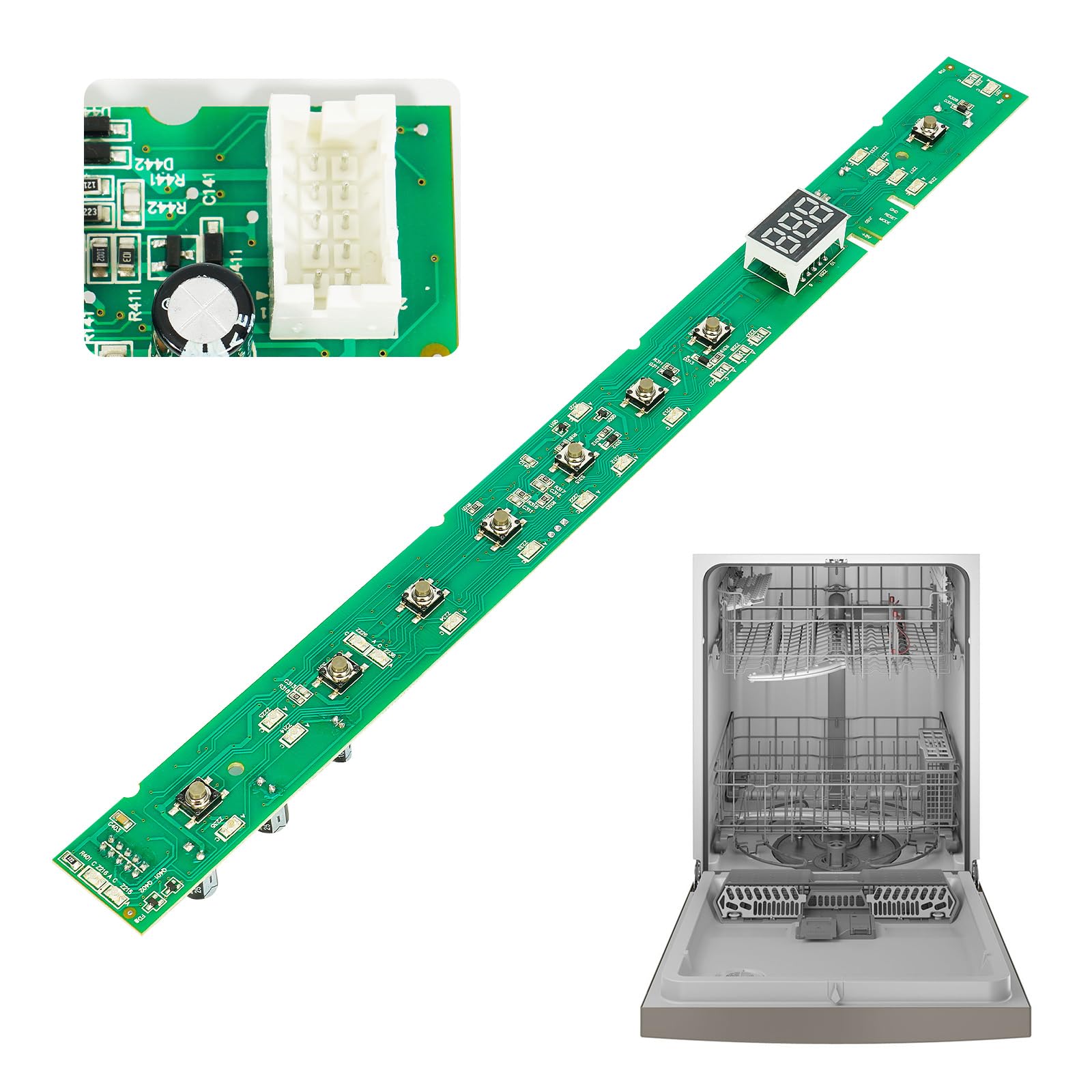 LEAPTREND WD21X23462 Dishwasher Electronic Control Board, Dishwasher ...