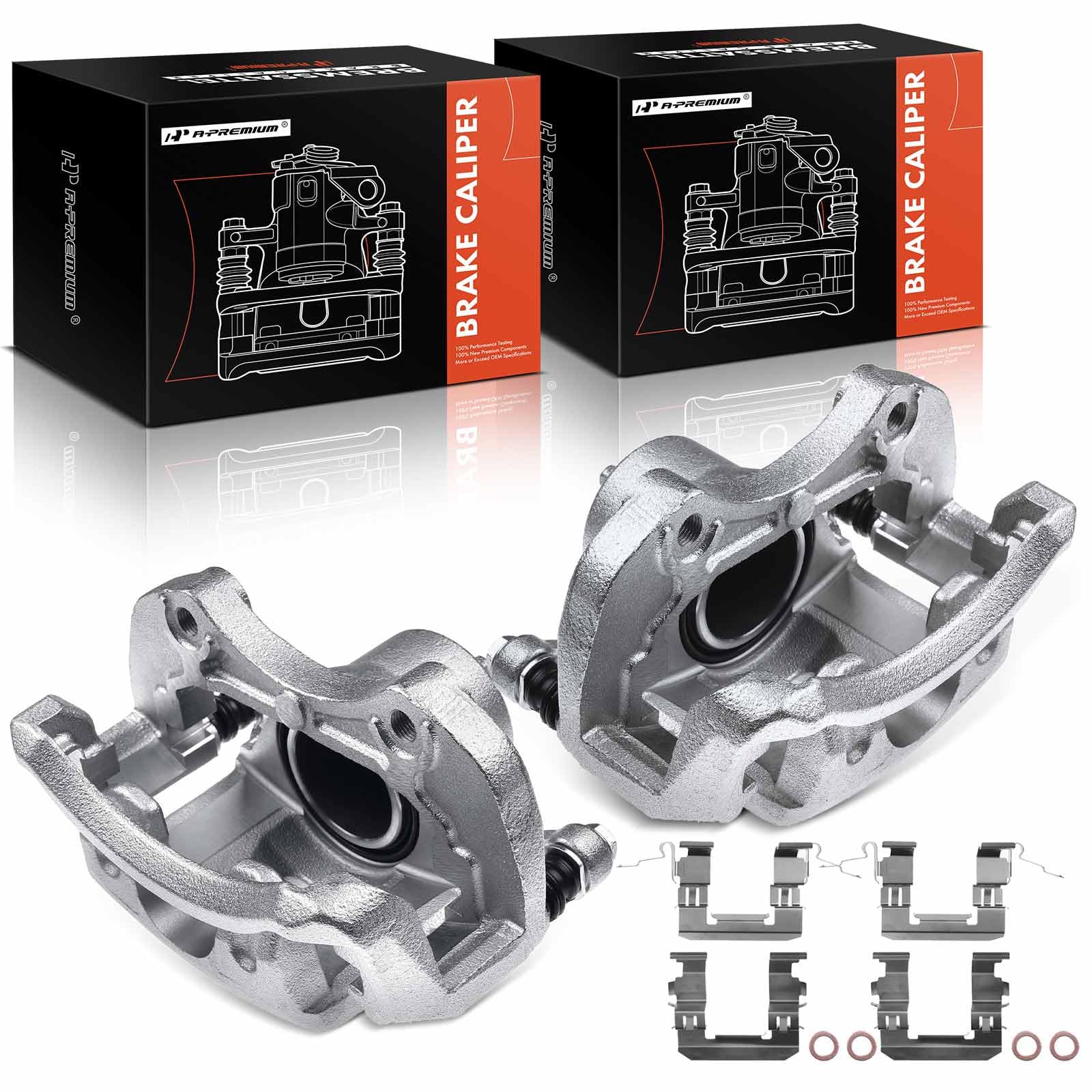A-Premium Disc Brake Caliper Assembly with Bracket Compatible with ...