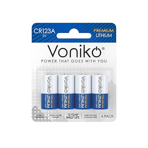 CR123A Premium Lithium Batteries 4 Pack – Photo Lithium Battery – 3 ...