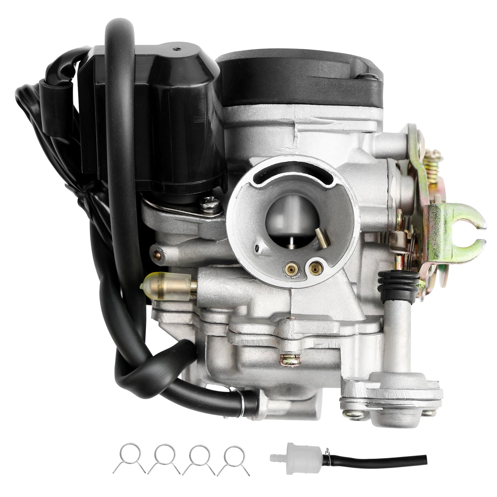 GY6 50cc Carburetor PD18J Carb, Compatible with 4 Stroke Moped Engines ...