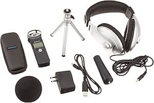 Amazon.com: Zoom H1 Digital Recorder Bundle with APH-1 Accessory Pack ...